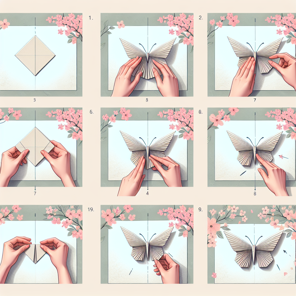 Step-by-Step Guide: Crafting Origami Butterflies for Spring Wall Art ...