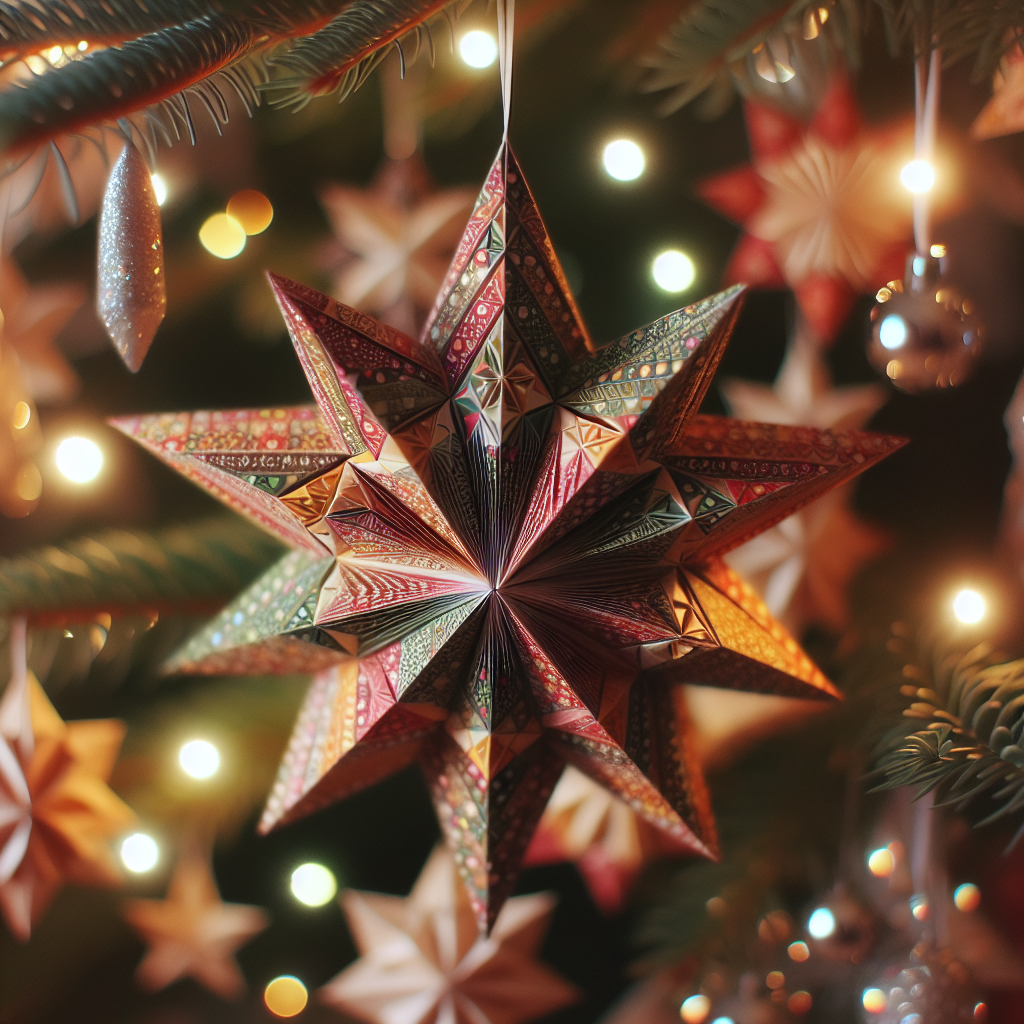Create Magical 3D Origami Stars as Holiday Ornaments – Origamipolly