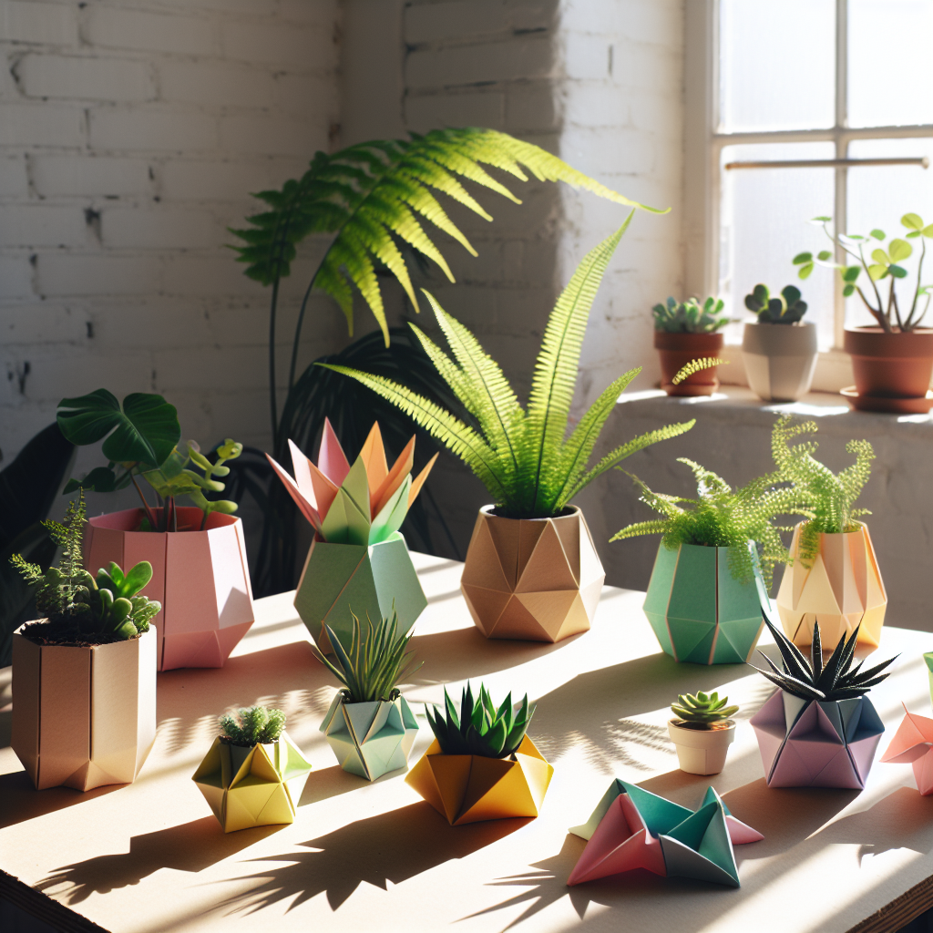 DIY Origami Plant Holders: A Creative Indoor Gardening Trend – Origamipolly