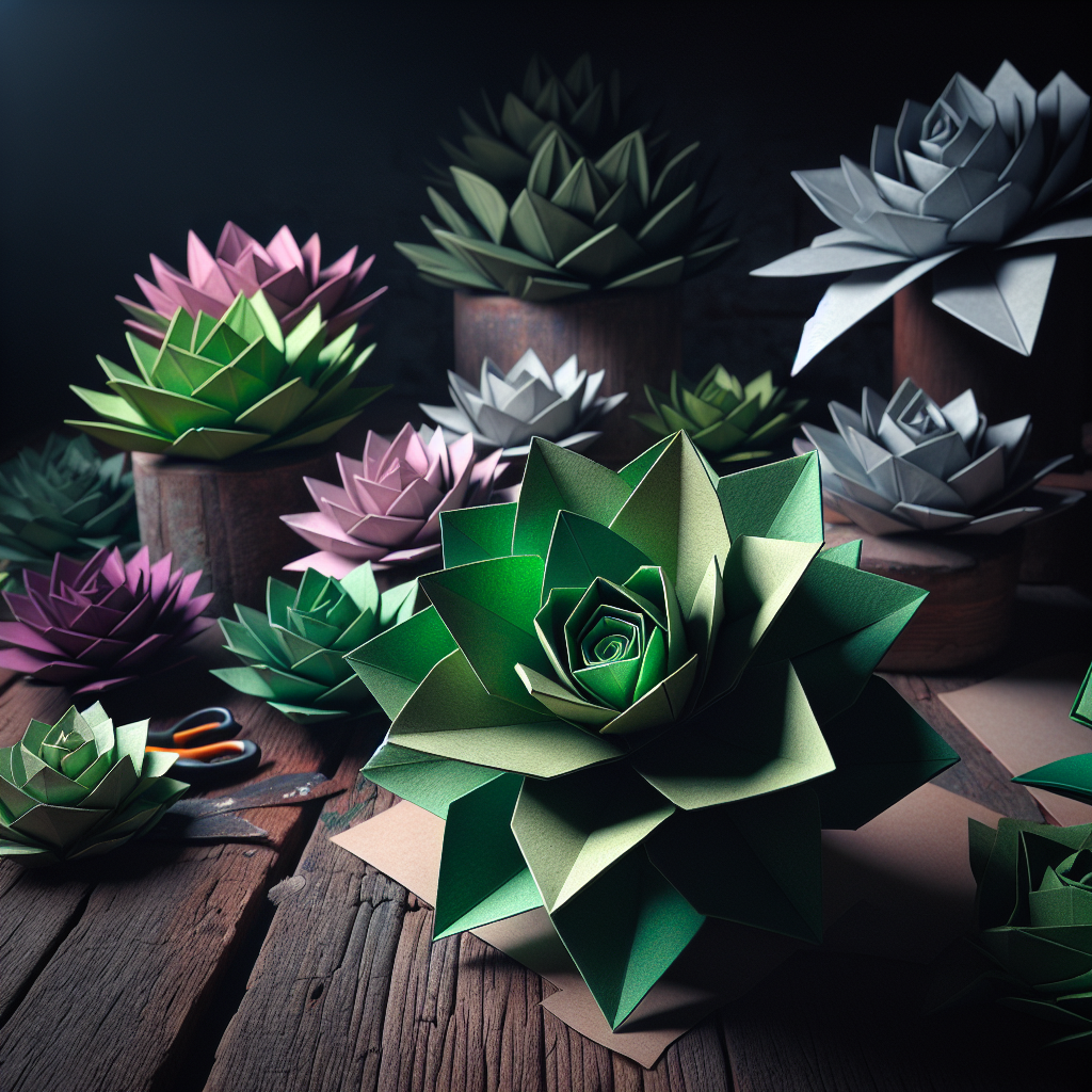 Folding Beauty: How Origami Succulents Lead the Eco-Decor Revolution ...