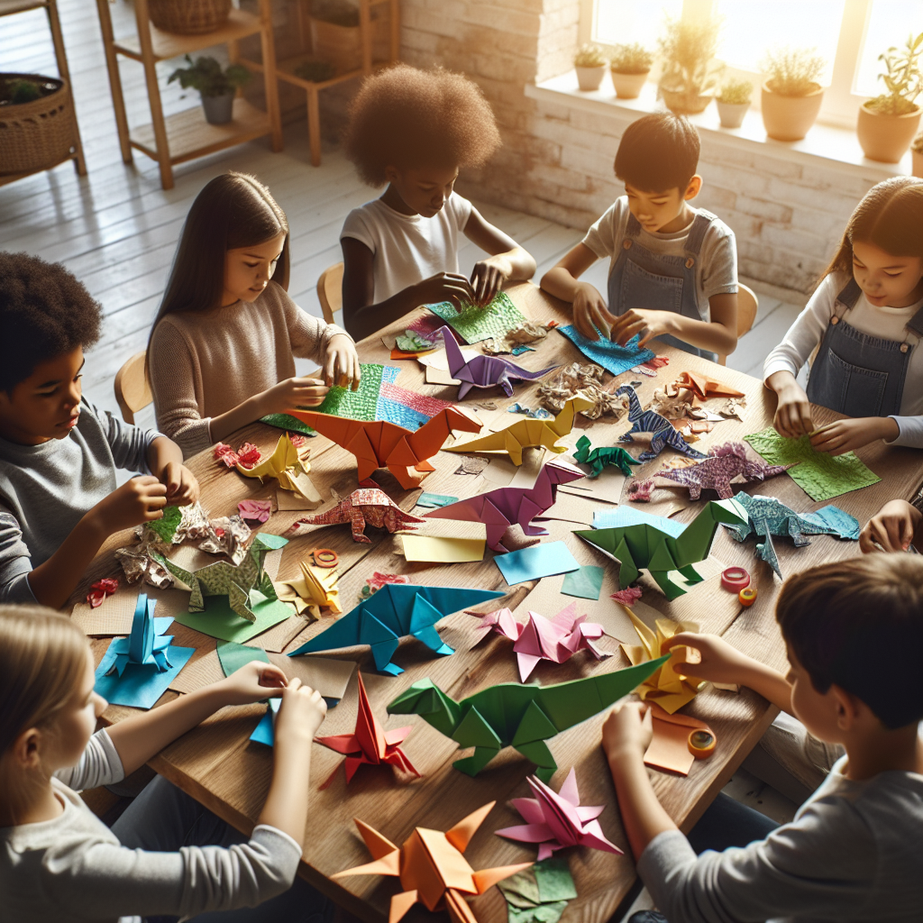 Eco-Friendly Fun: Recycling Paper for Origami Dinosaur Crafts ...