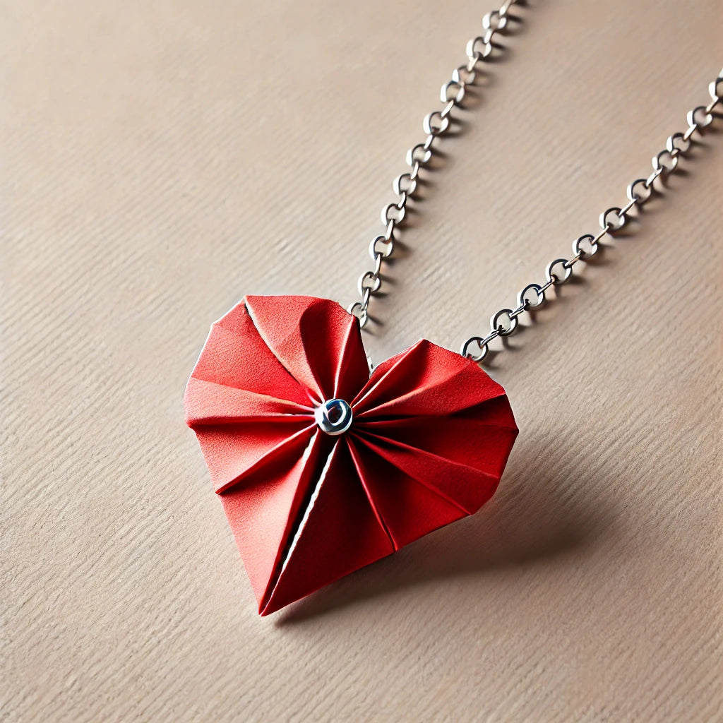 How to Make an Origami Heart Necklace: A Step-by-Step Tutorial for Beg ...