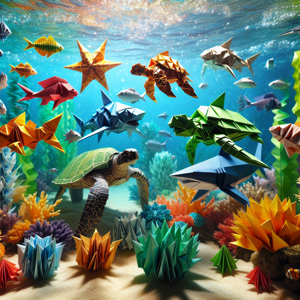 Underwater Wonders: Origami Creations That Bring Ocean Conservation to ...