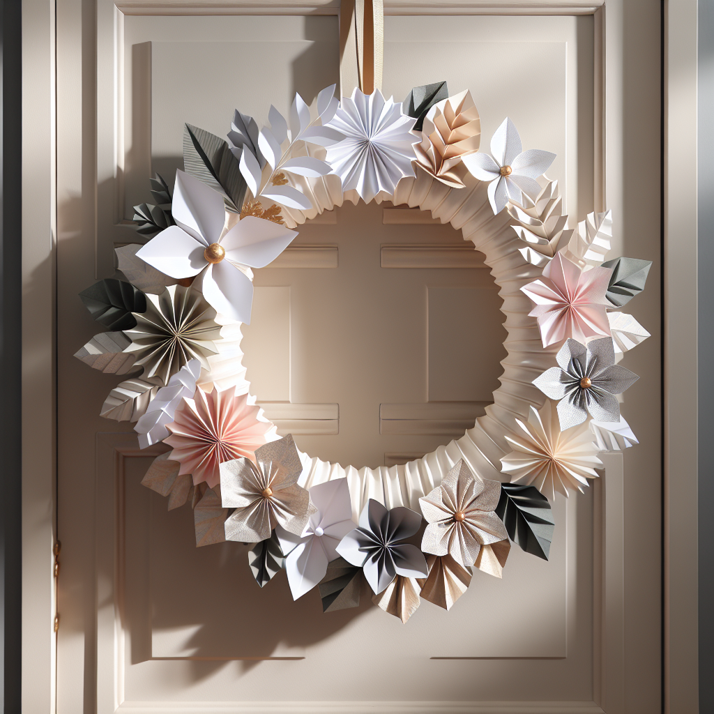 Minimalist Origami Wreaths: A Chic Approach to Seasonal Door Decor ...